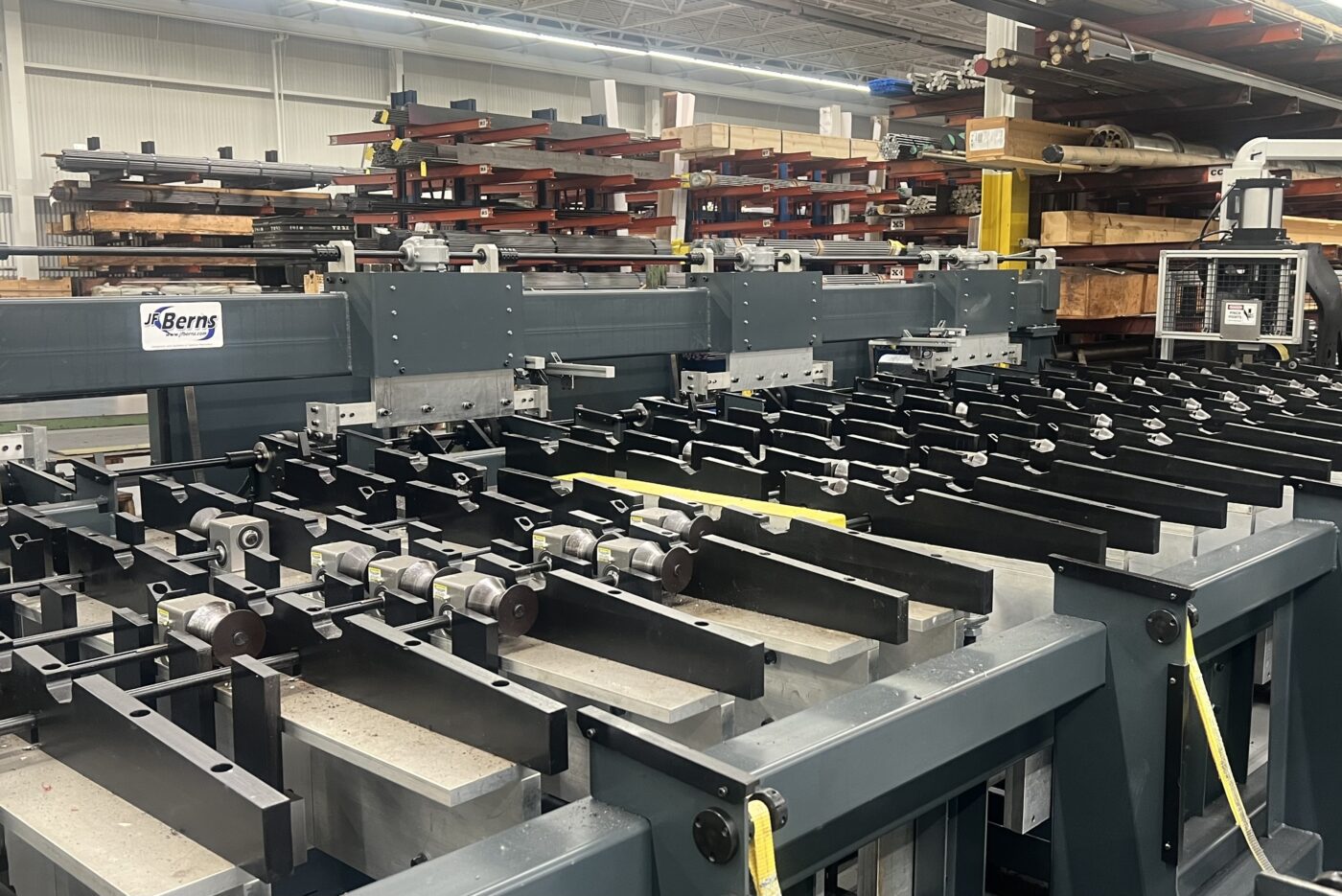 The JF Berns Automatic Double End Chamfering Machine With Bundle Loader ...