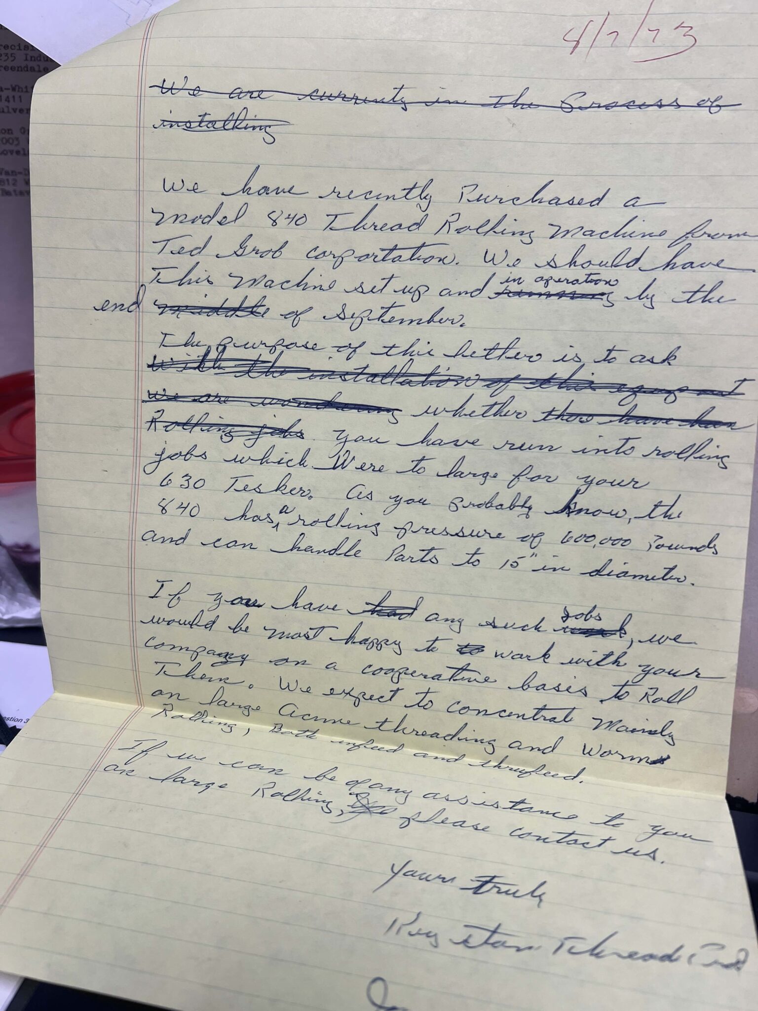 The World’s Largest Thread Roller - Keystone Threaded Products